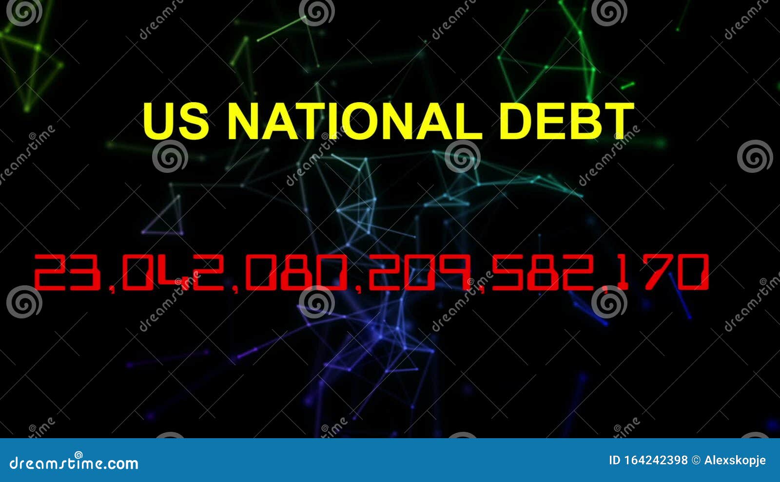 US National Debt Live Clock Counter Stock Footage - Video of annual ...