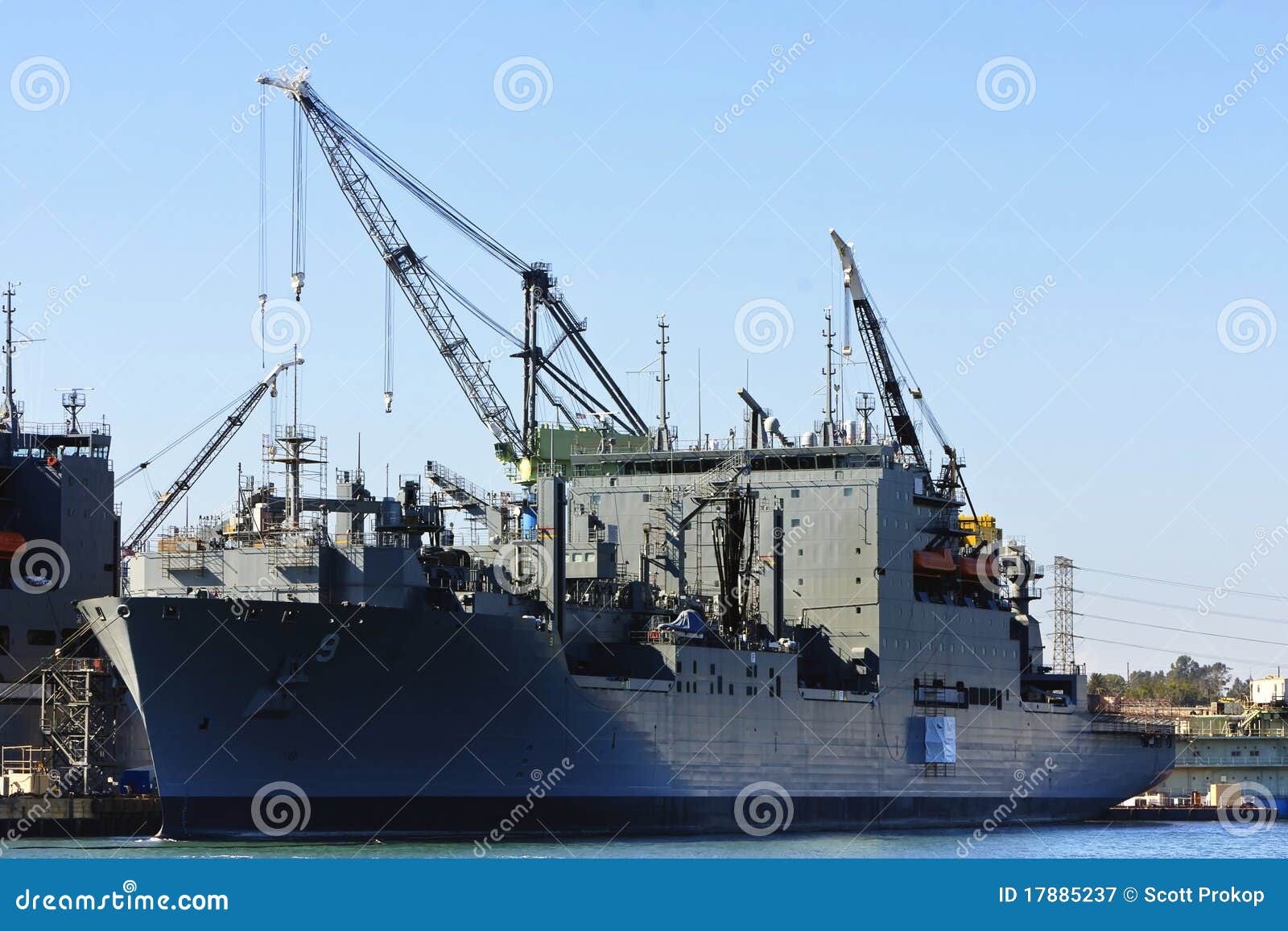 US Navy Battle Ship stock image. Image of armed, defense - 17885237