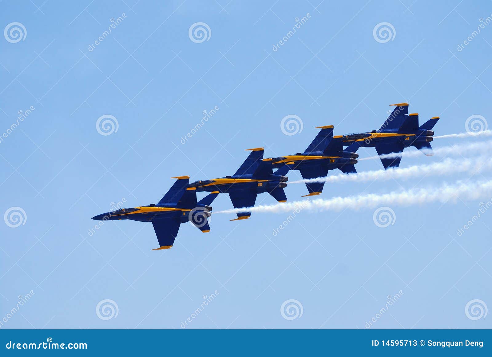 US Navy Blue Angels Delta Formation Editorial Stock Photo - Image of ...