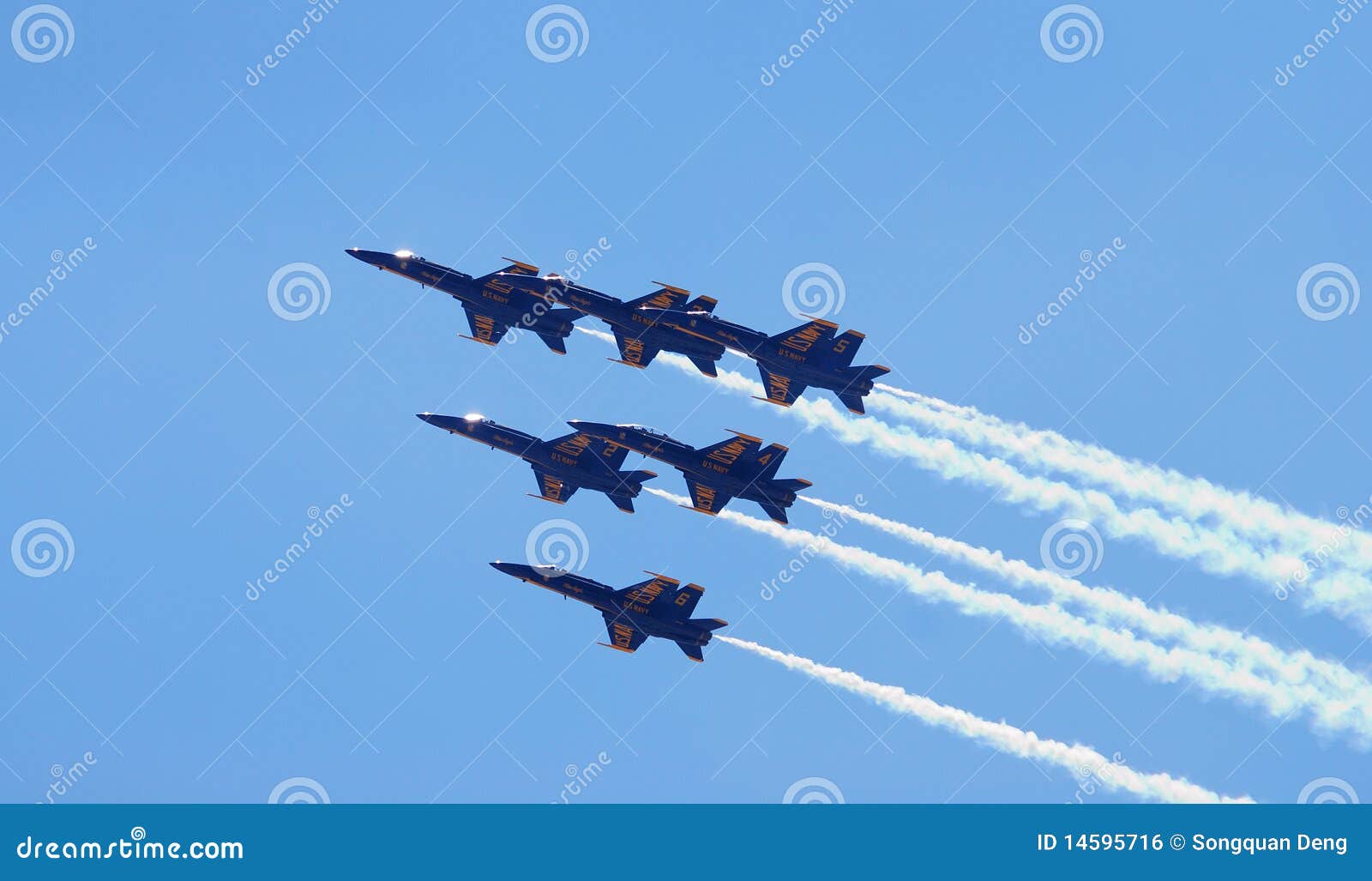 US Navy Blue Angels Delta Formation Editorial Photo - Image of ...