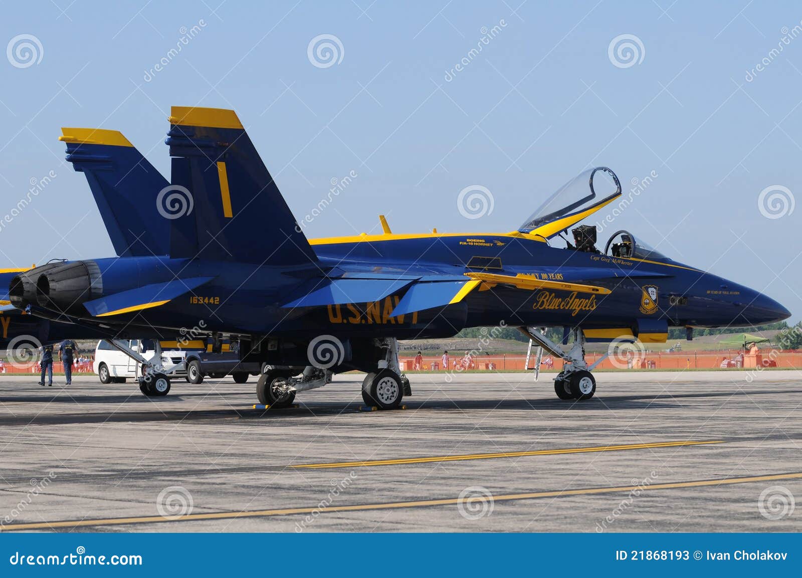 US Navy Blue Angels No. 1 Jet Editorial Stock Photo - Image of military ...