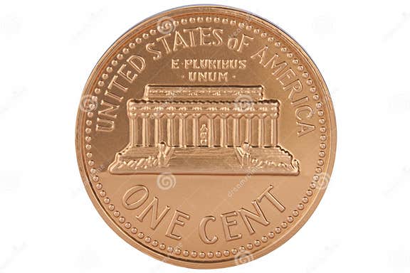 US One Cent Coin - Isolated Stock Photo - Image of united, america ...