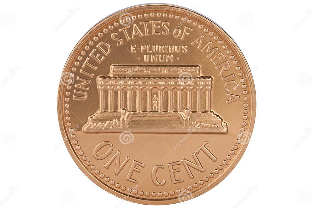 US One Cent Coin - Isolated Stock Photo - Image of united, america ...