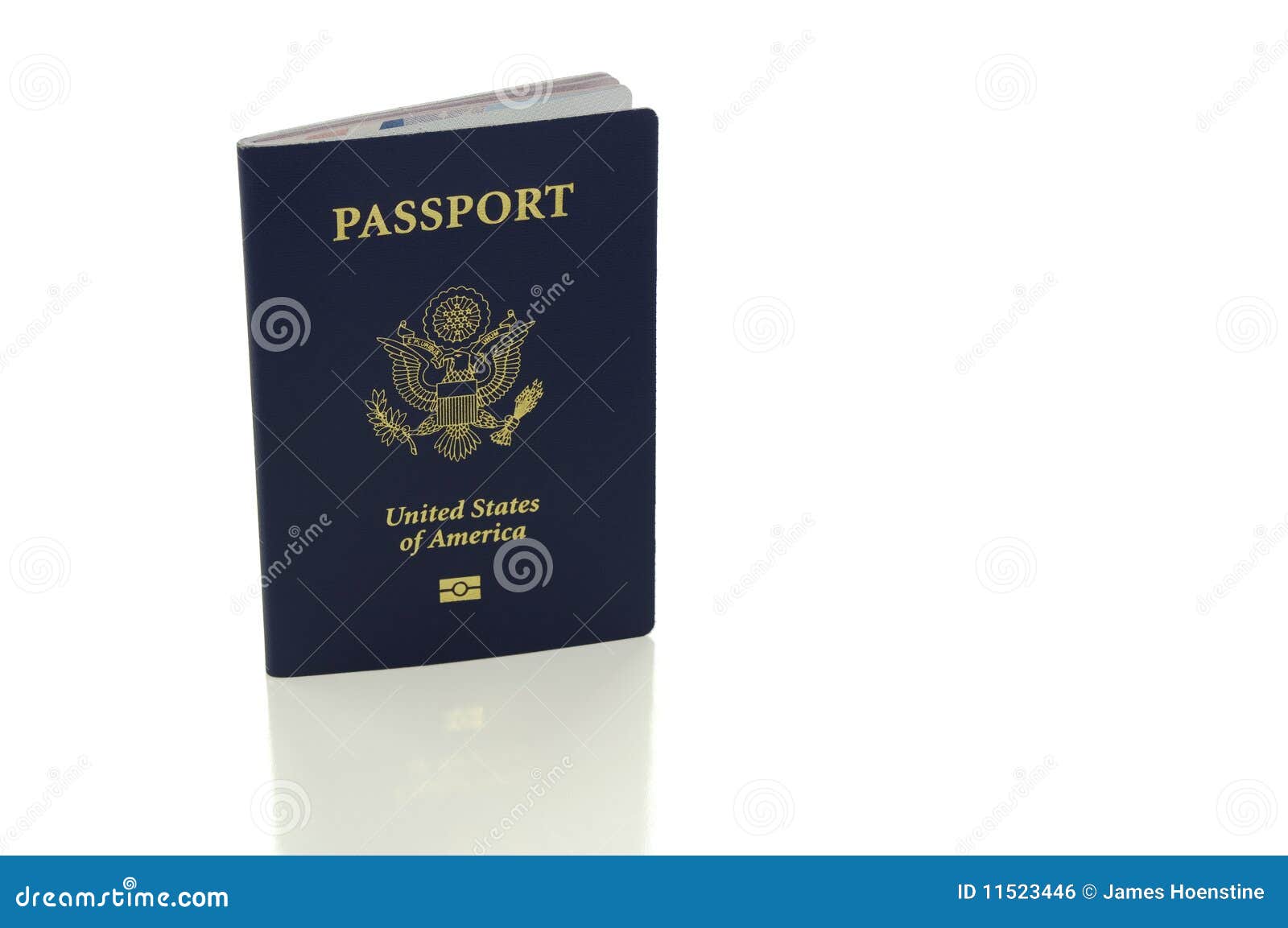 US Passport on White with Clipping Path Stock Photo - Image of customs ...