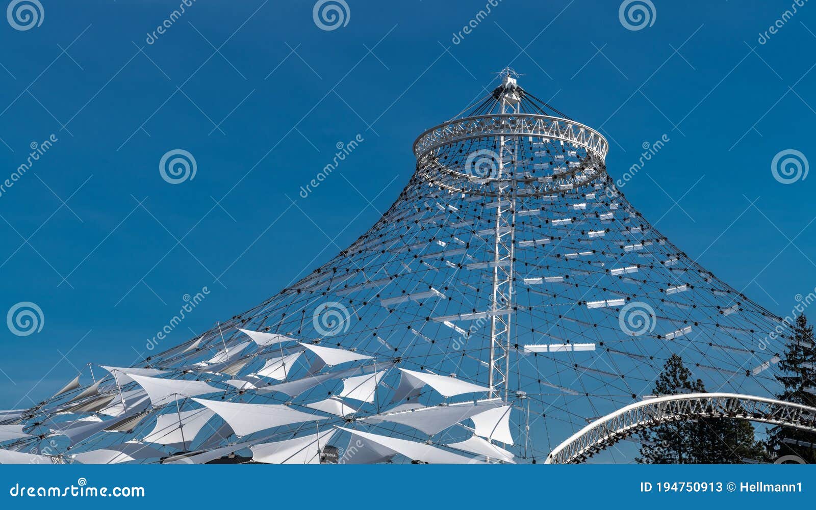US Pavilion in Riverfront Park Stock Image - Image of tower ...