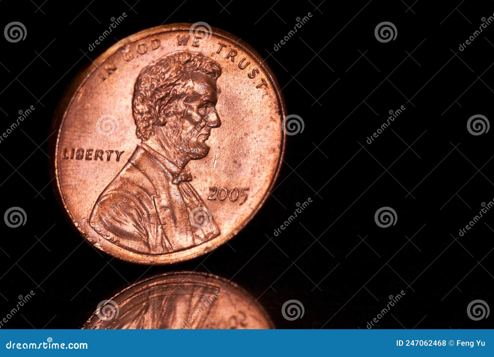 US Penny close up stock photo. Image of coin, copper - 247062468