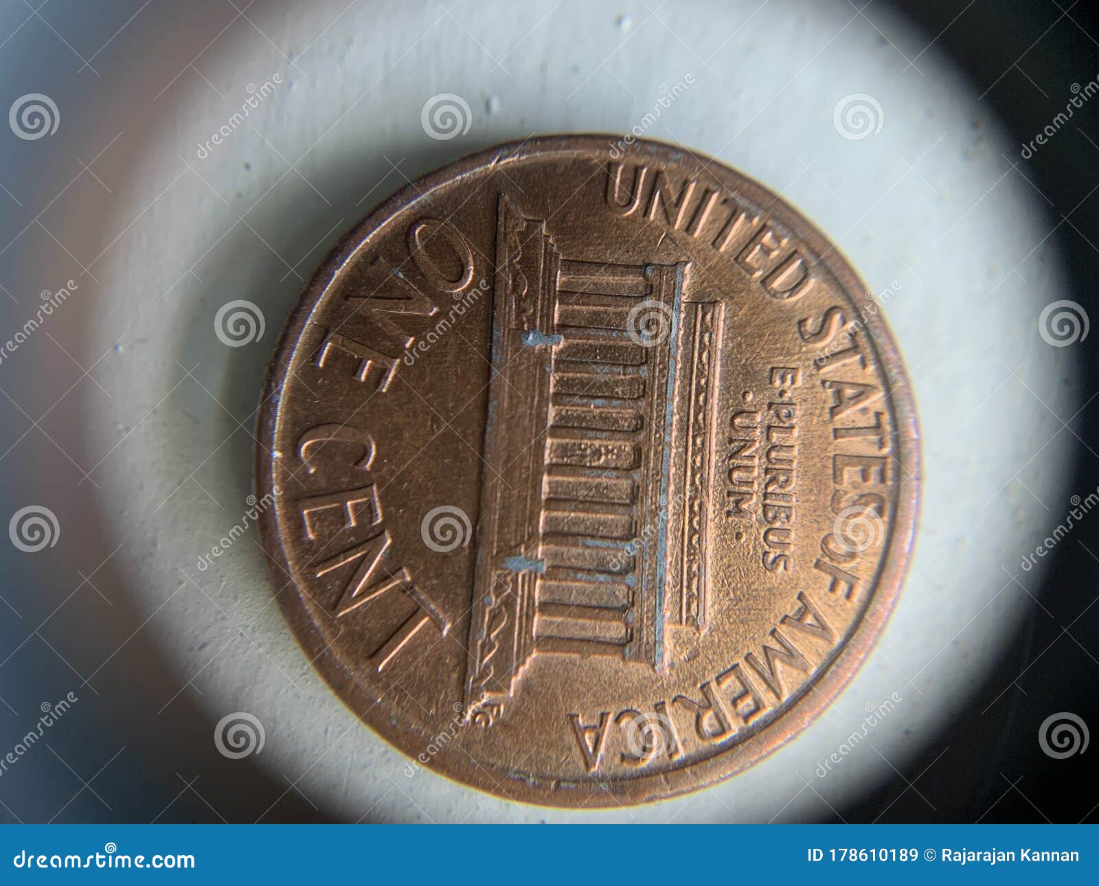 Us Penny One Cent Copper Coin Close Up Stock Image - Image of american ...