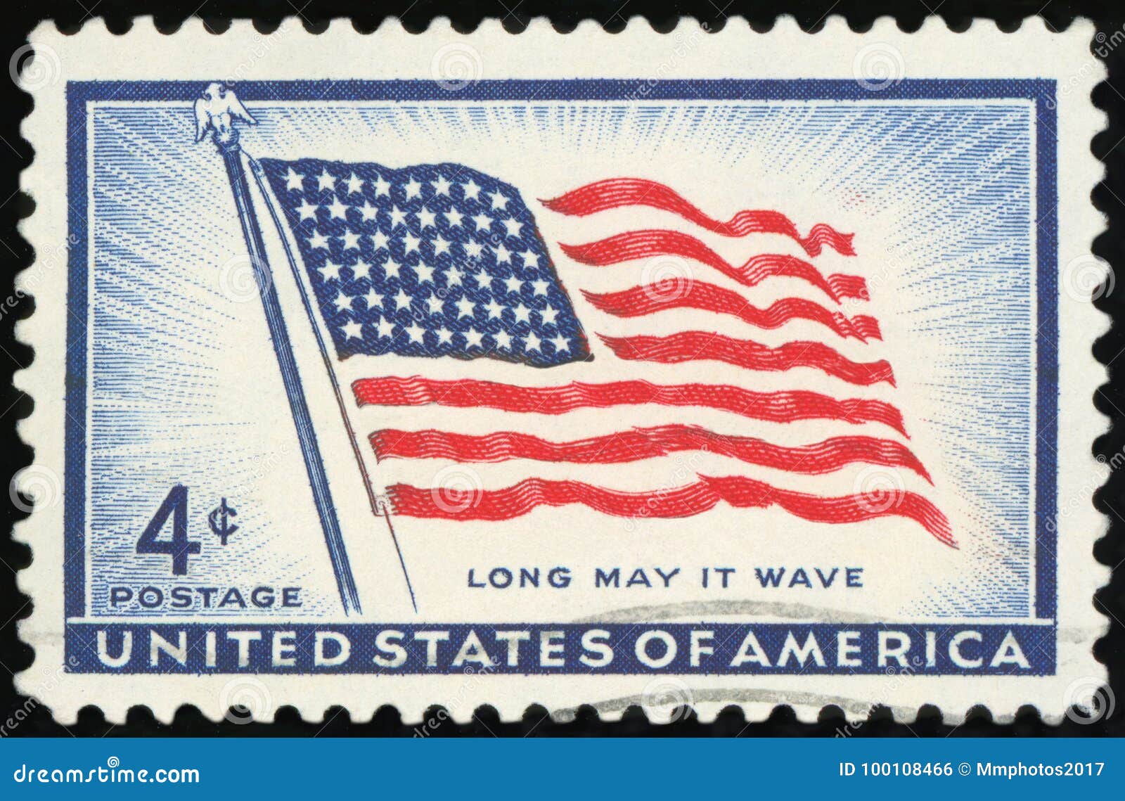 US Postage stamp editorial photo. Image of banner, united - 100108466