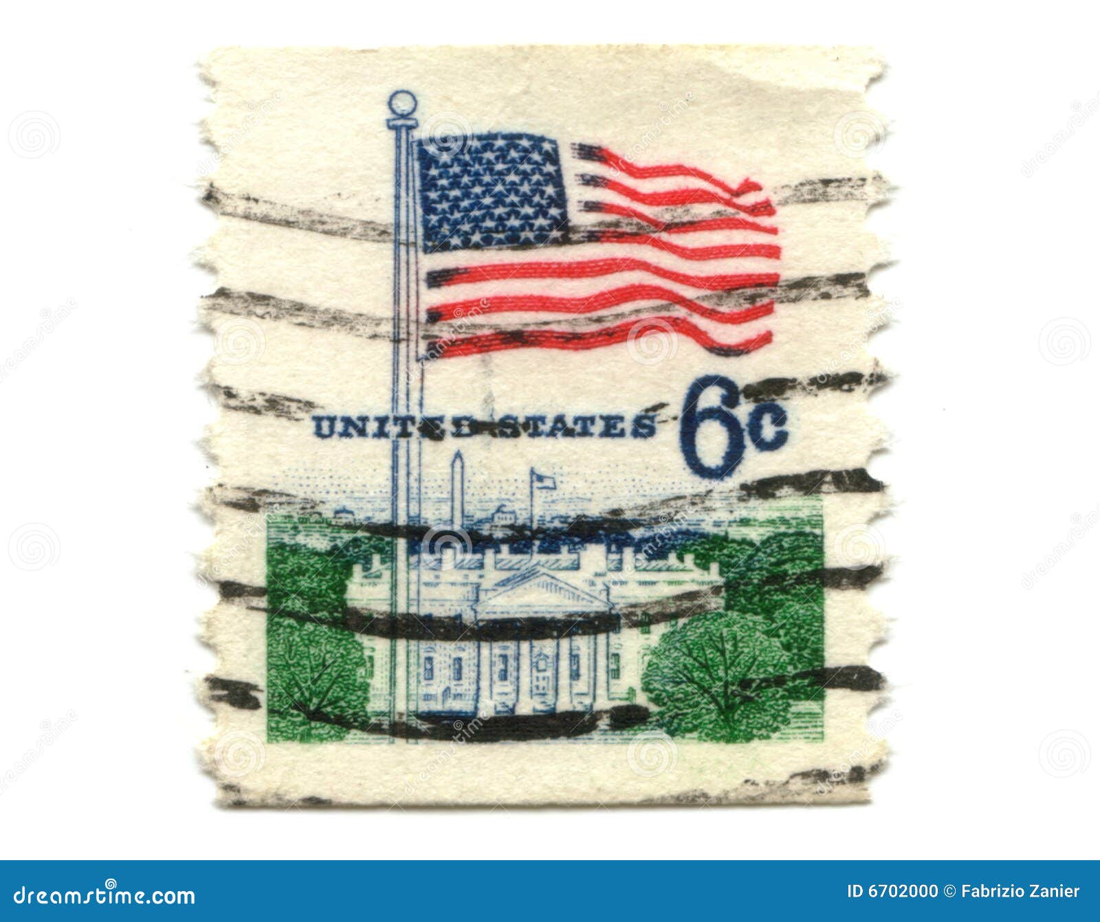 US Postage Stamp on White Background Editorial Image - Image of ...
