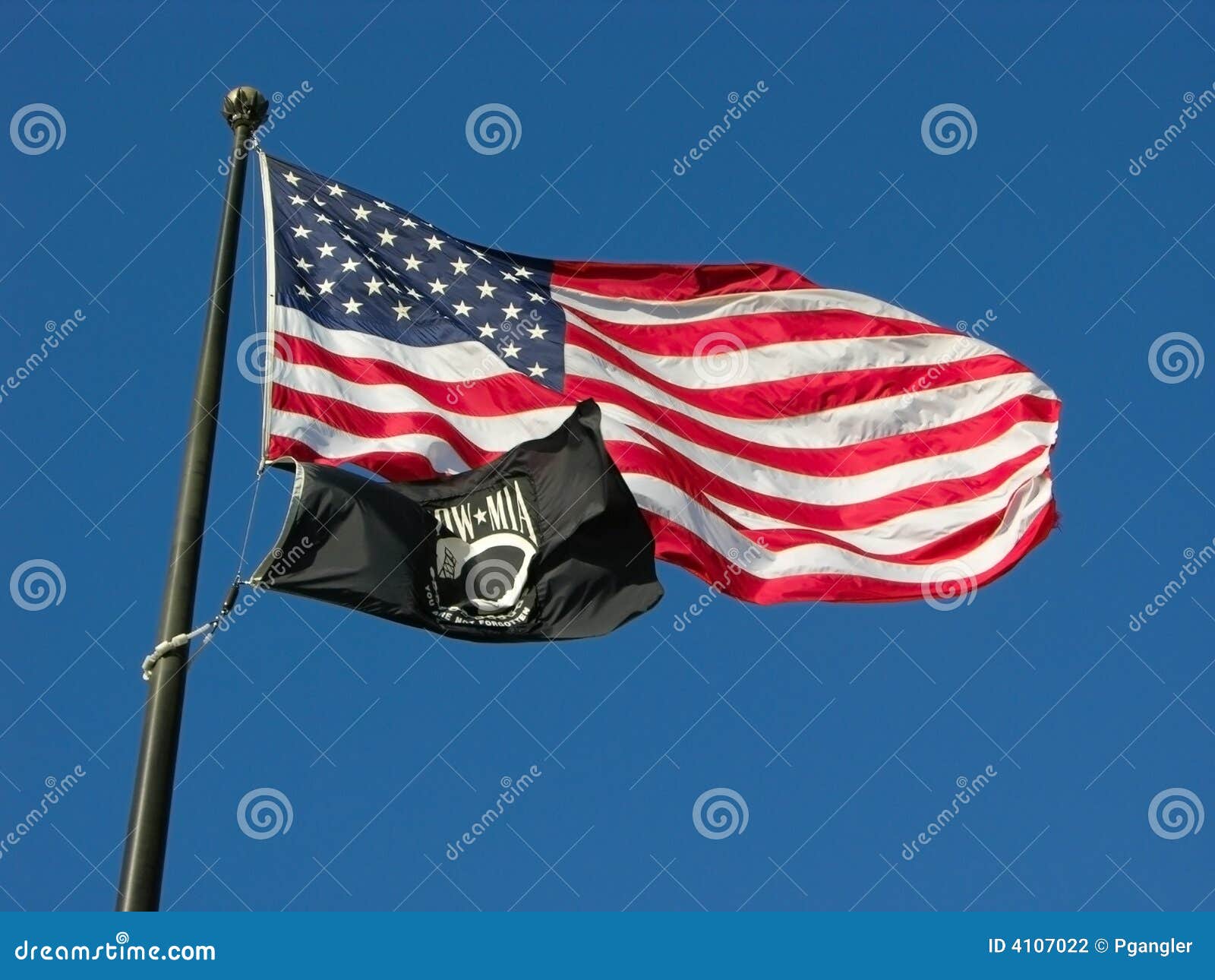 US and POW_MIA Flags editorial photography. Image of navy - 4107022