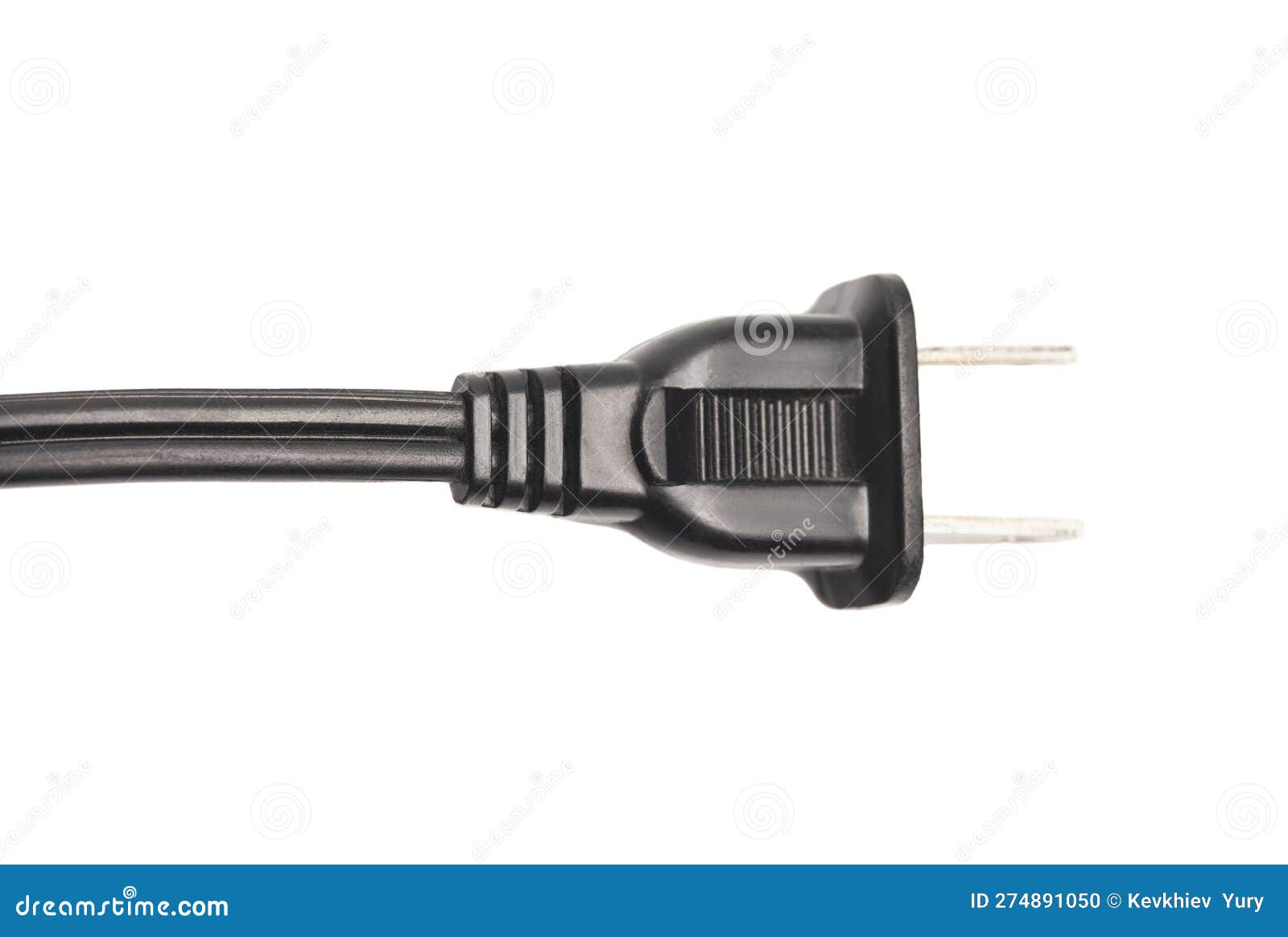 US Power Plug with Cable Isolated on White Background Stock Photo ...