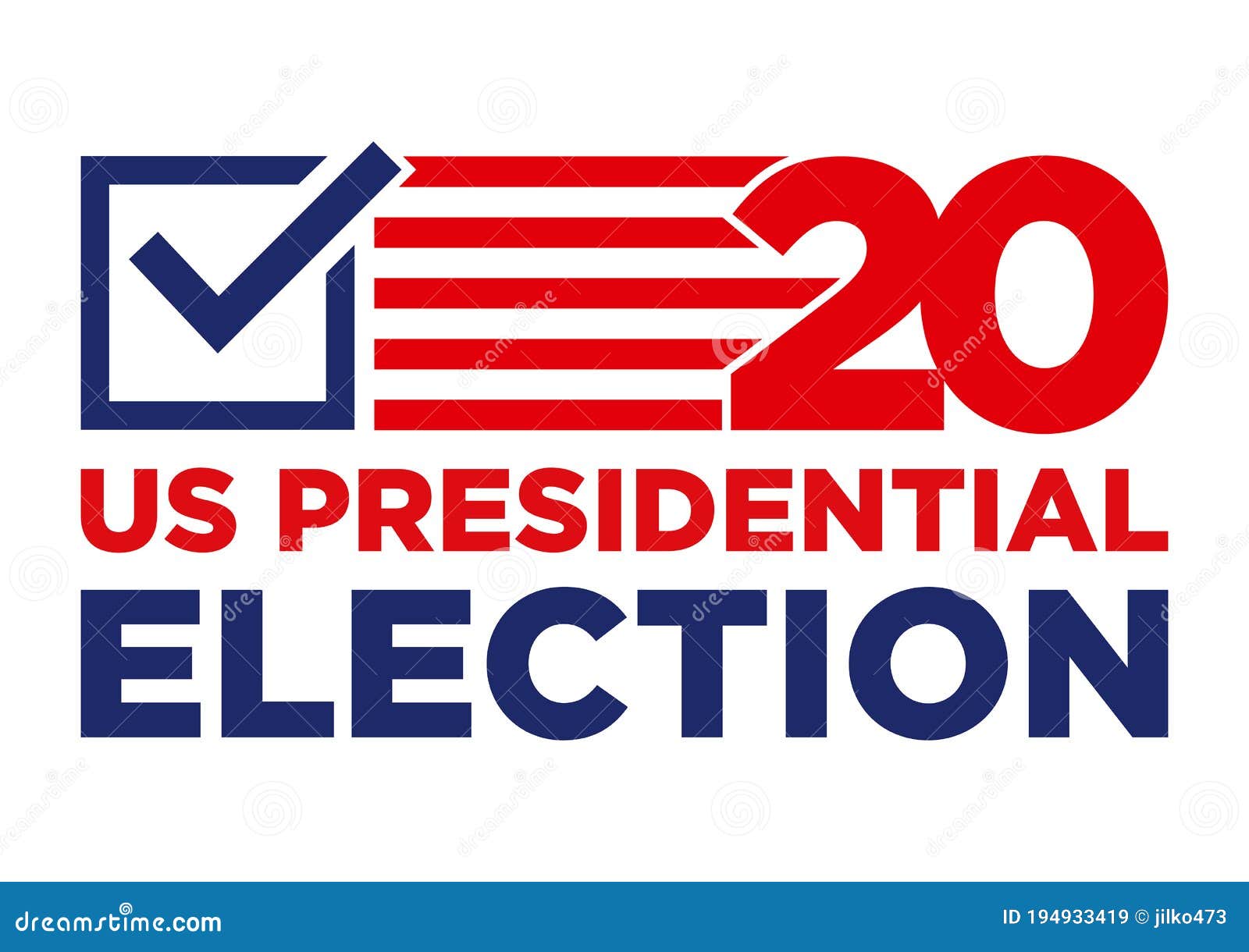 2020 United States Presidential Election Stock Vector - Illustration of ...