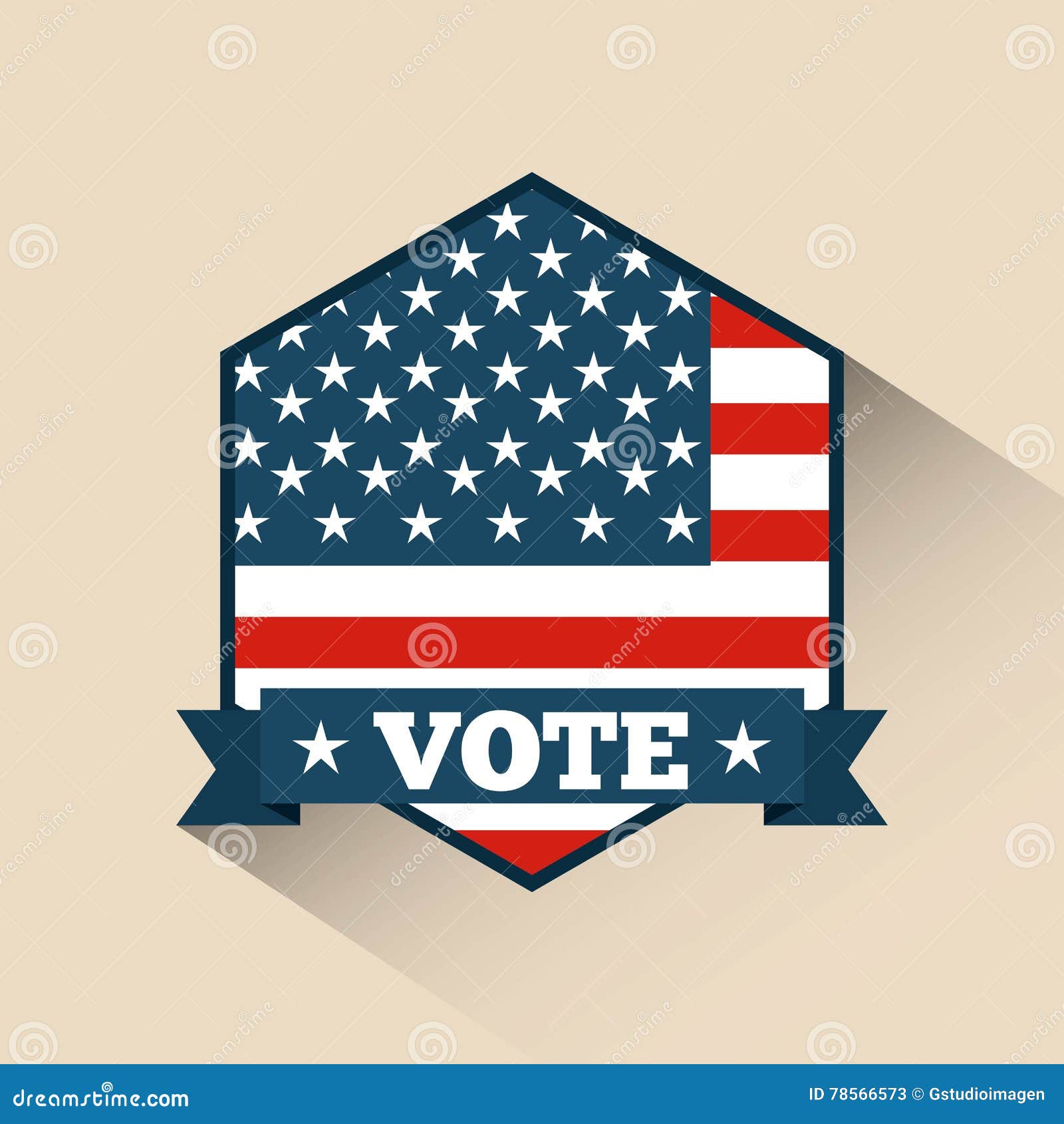US Presidential Voting Concept Stock Illustration - Illustration of ...