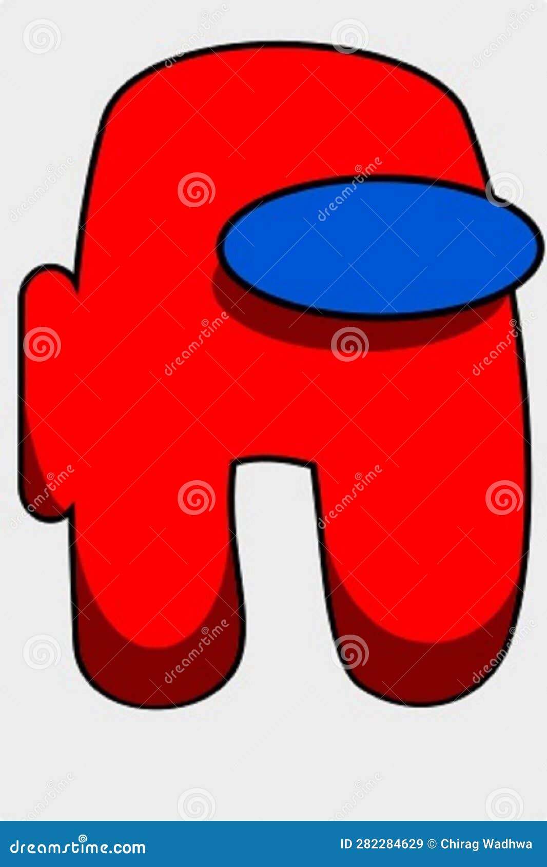 Among Us Red editorial stock image. Illustration of amongus - 282284629