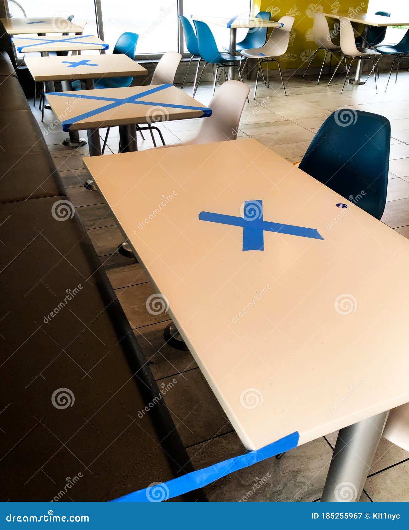 US Restaurants No Dining in Allowed and Takeout Food only NYC Editorial ...