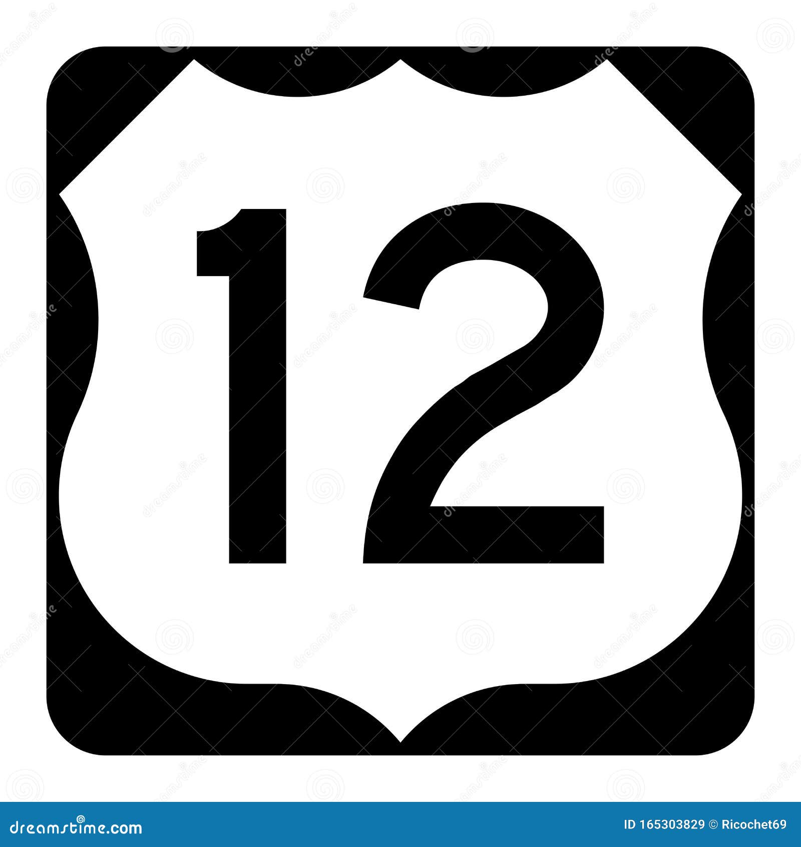 US route 12 sign 库存例证. 插画 包括有 亚马逊, 历史, 符号, 十二, 图标, 查出 - 165303829