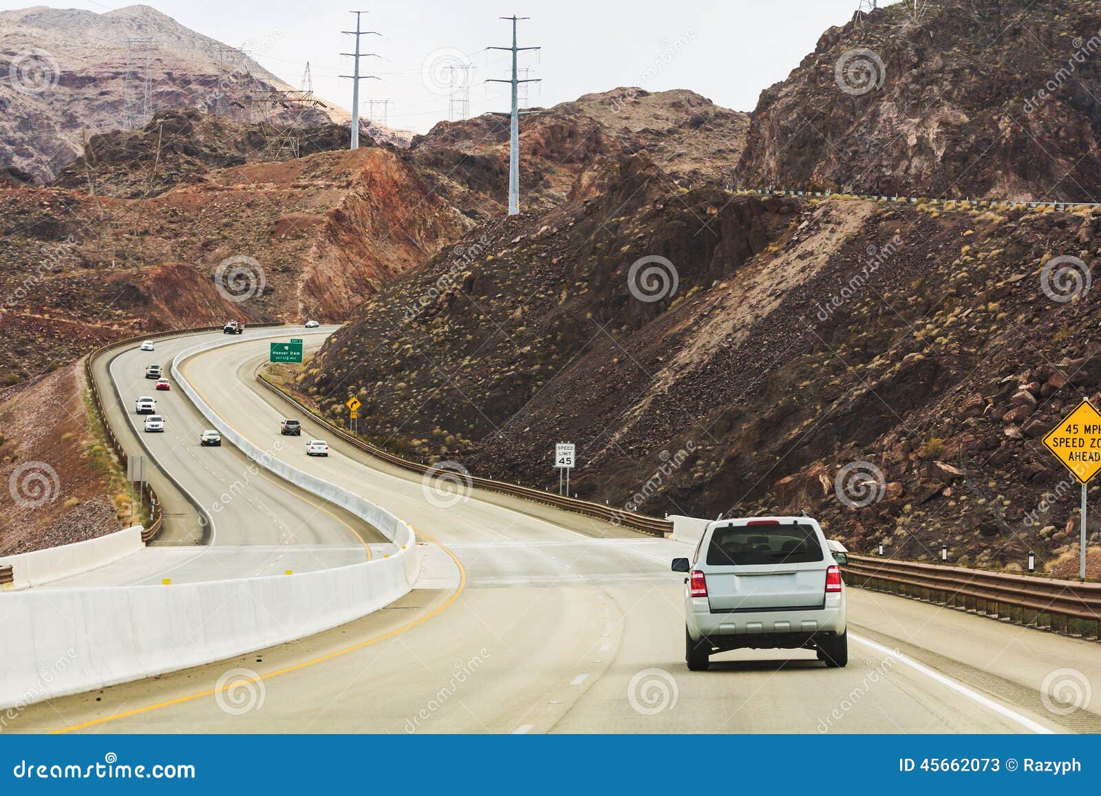 US route 93 stock image. Image of hills, rocks, america - 45662073