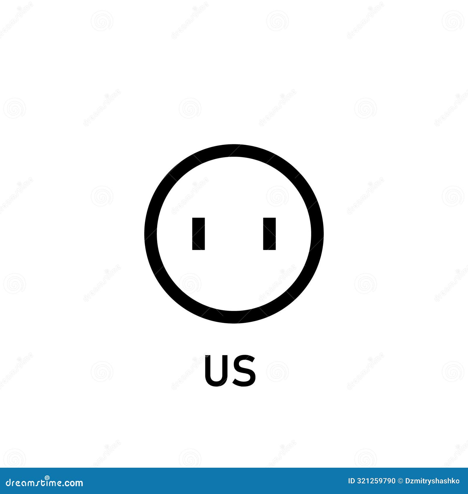 US Socket Icon. Clipart Image Stock Vector - Illustration of electric ...