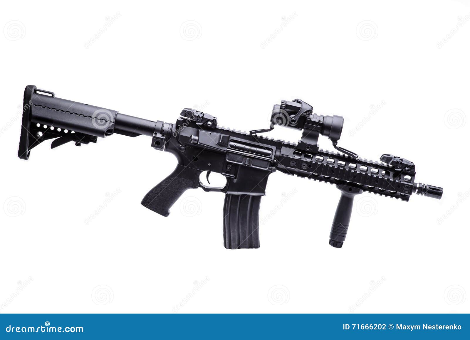 US specops rifle isolated stock photo. Image of special - 71666202
