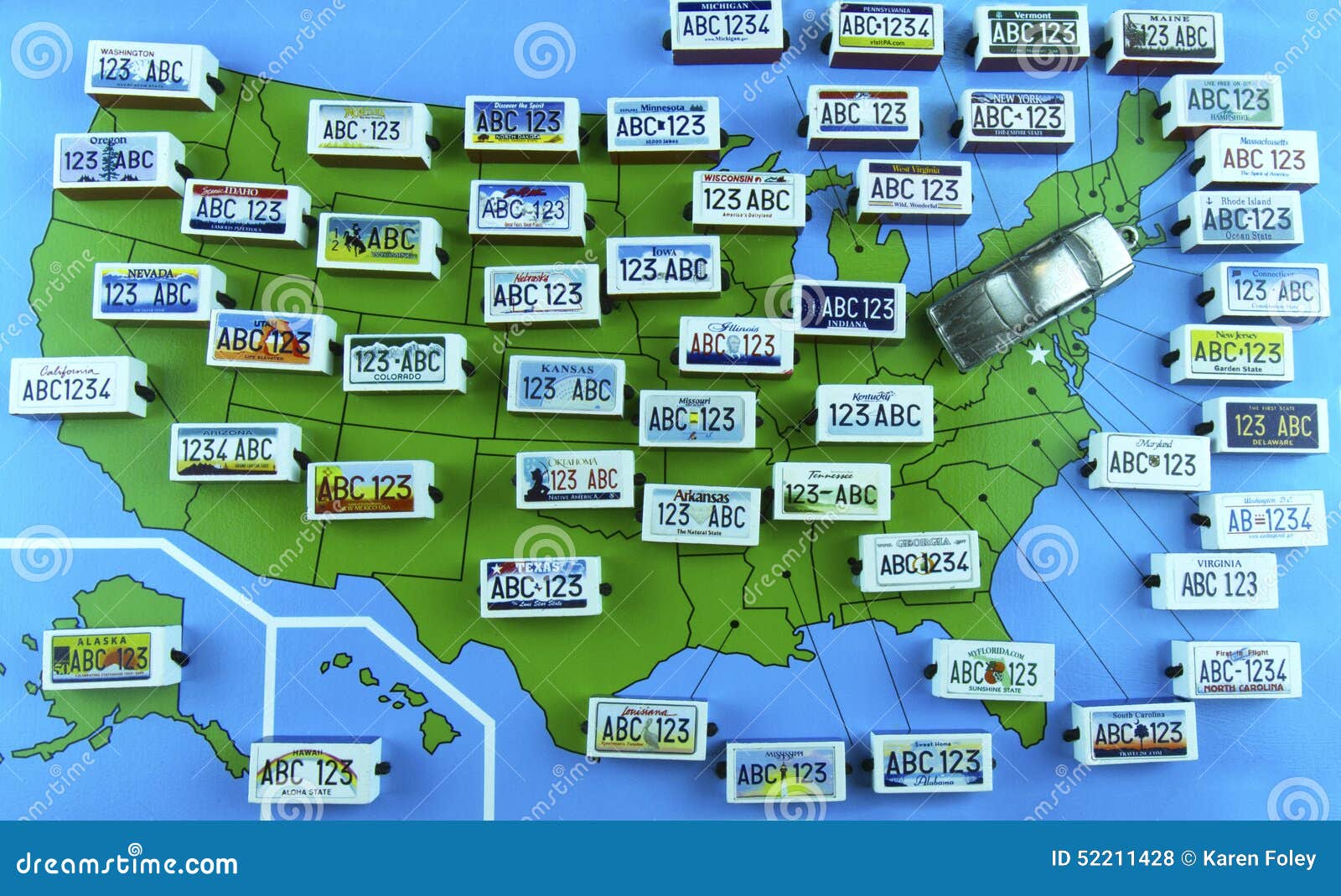 US State License Plates On Map With Sedan Editorial Image ... US State License Plates On Map With Sedan Editorial Image ...