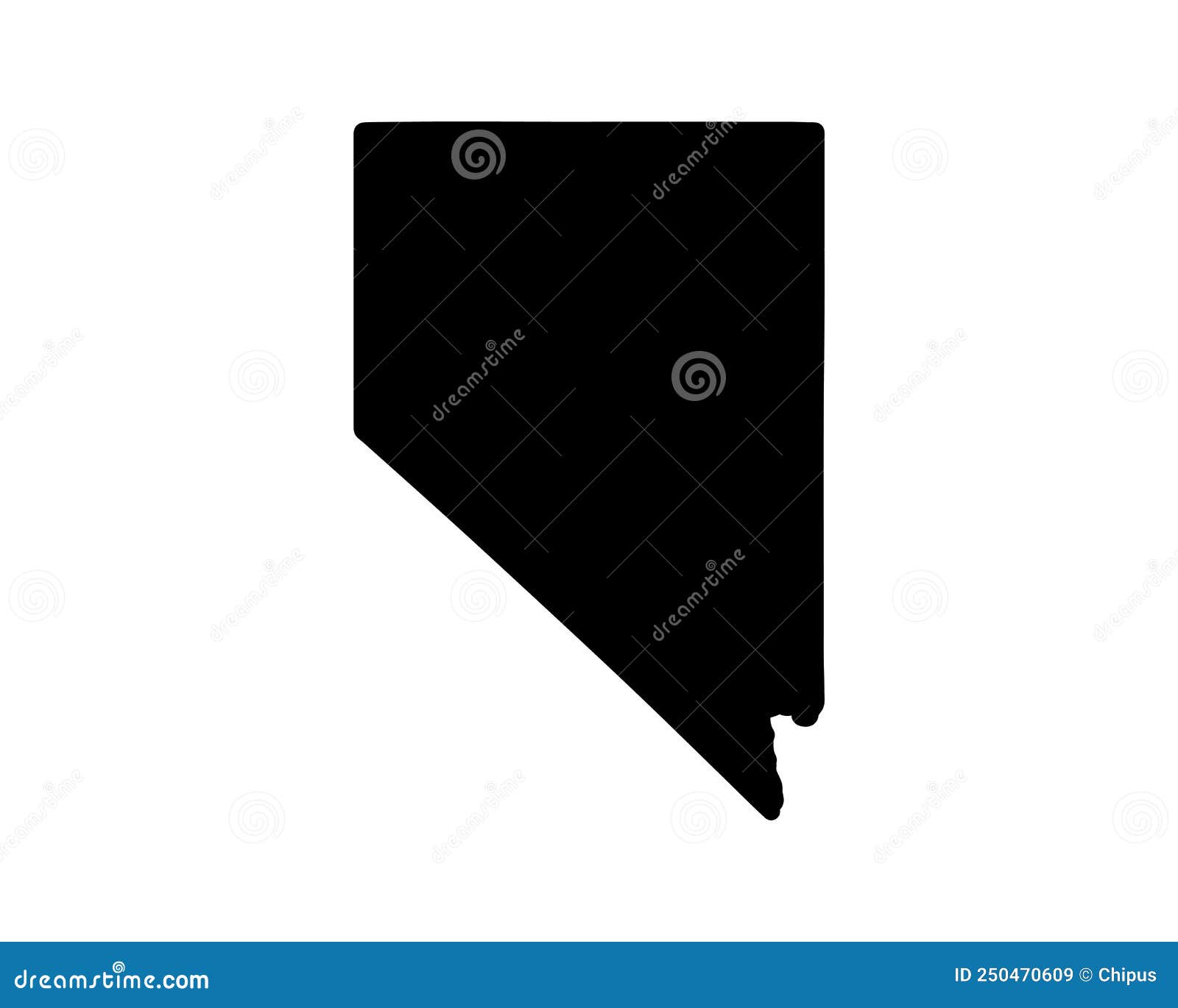 Nevada Map Silhouette. Royalty-Free Stock Image | CartoonDealer.com ...