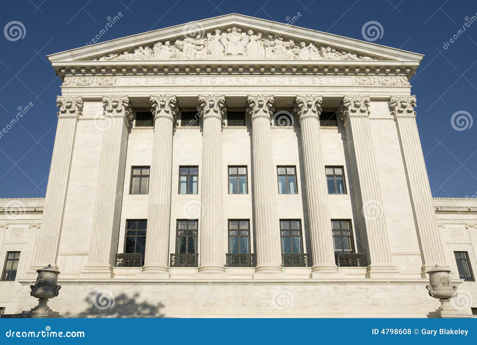 US Supreme Court - Eastern Facade Stock Photo - Image of marble ...