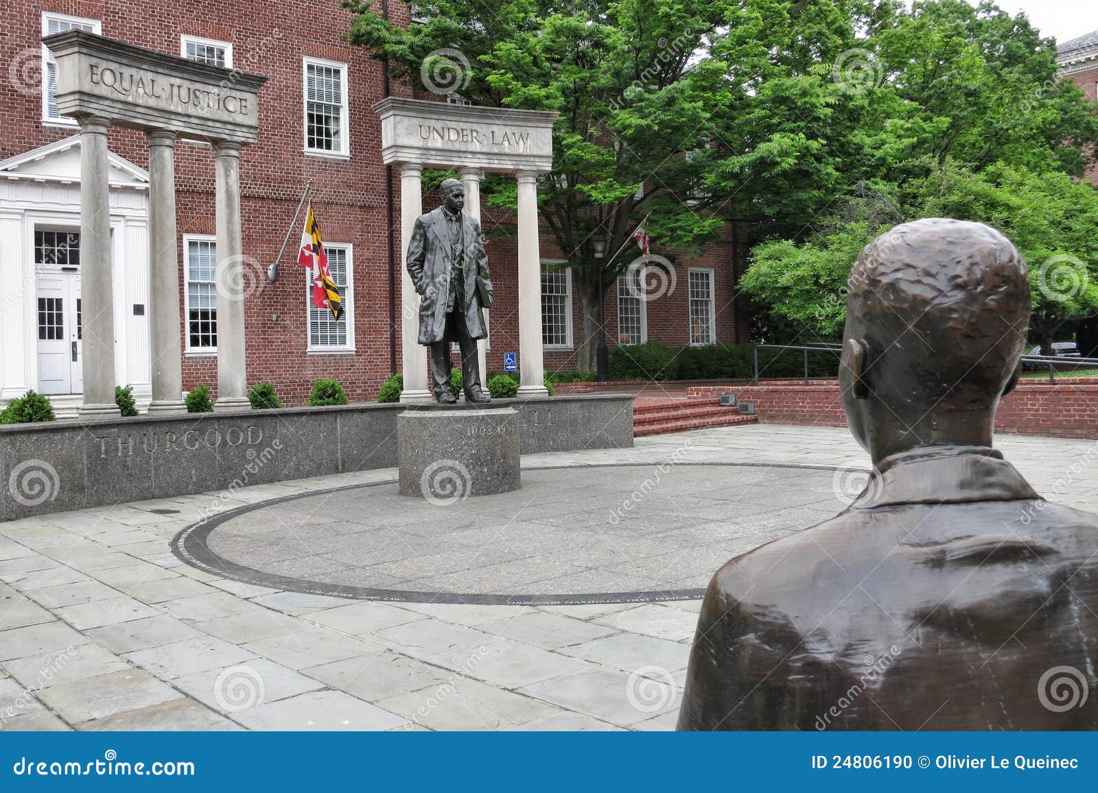 US Supreme Court Justice Thurgood Marshall Statue Stock Photo - Image ...