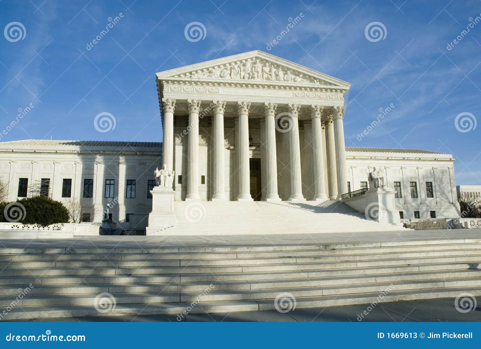 US Supreme Court in Washington DC Stock Image - Image of bright ...