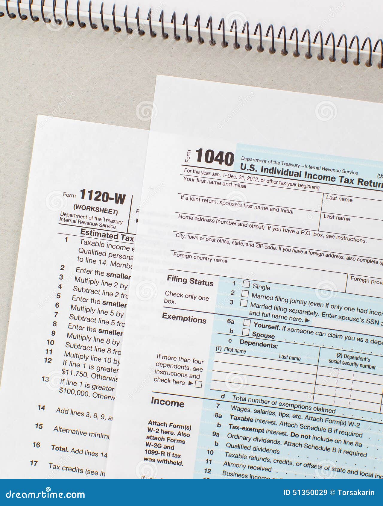 US Tax income form editorial stock image. Image of modern - 51350029