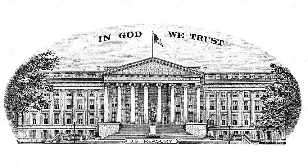 US Treasury stock photo. Image of trust, engraved, architecture - 29053142