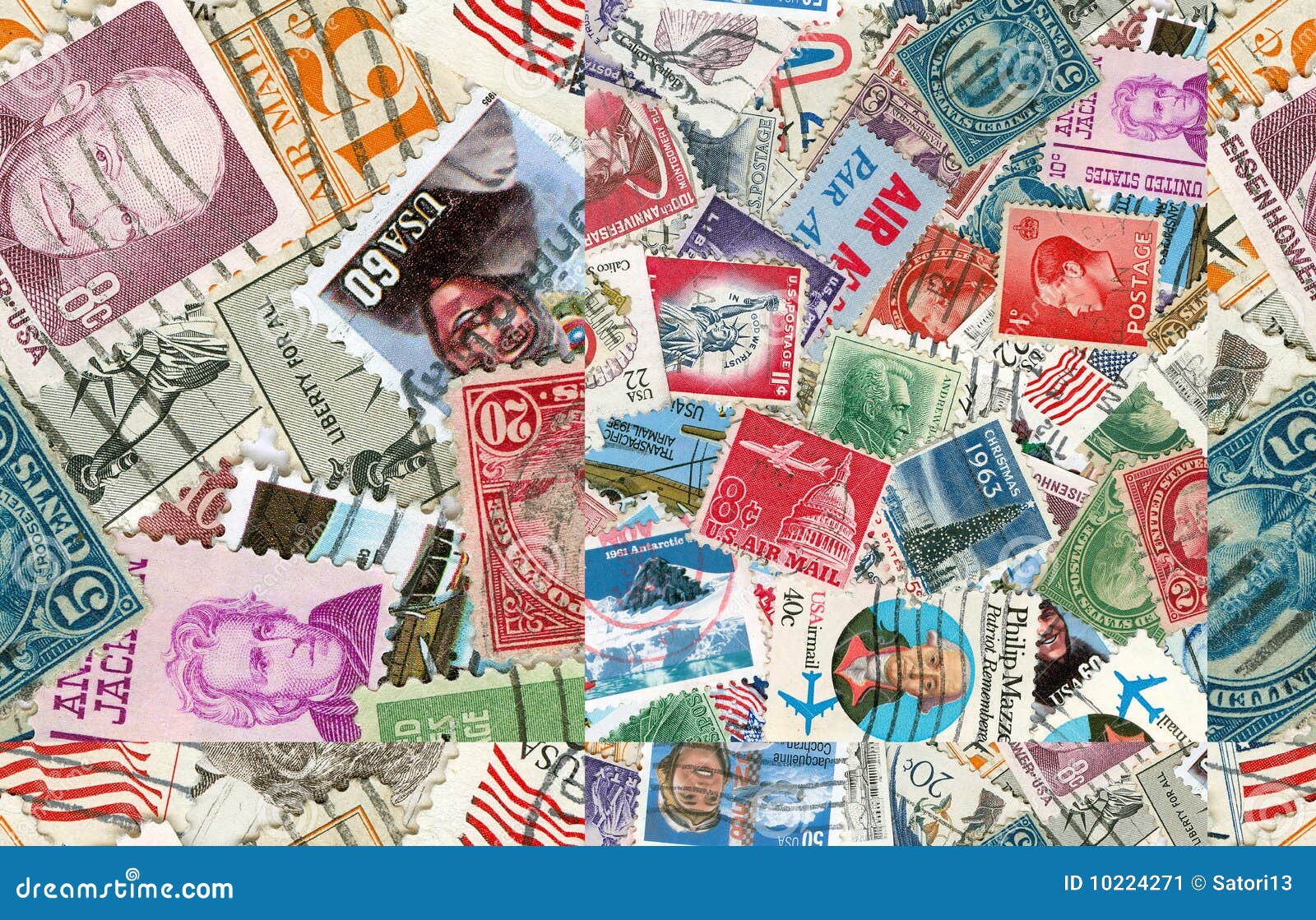 US vintage postmarks editorial photo. Image of stamps - 10224271