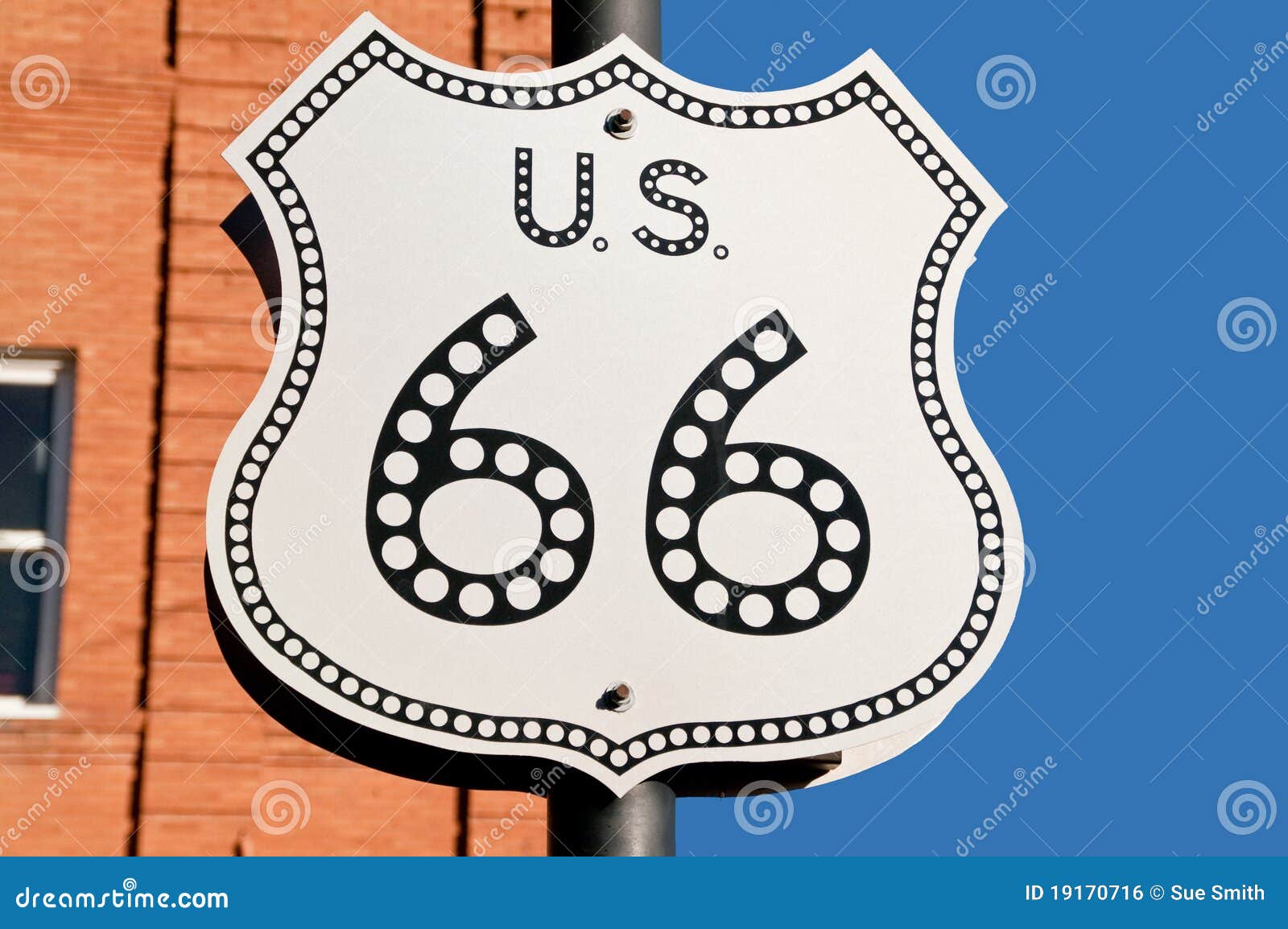 US66 Sign stock photo. Image of route, road, black, signs - 19170716