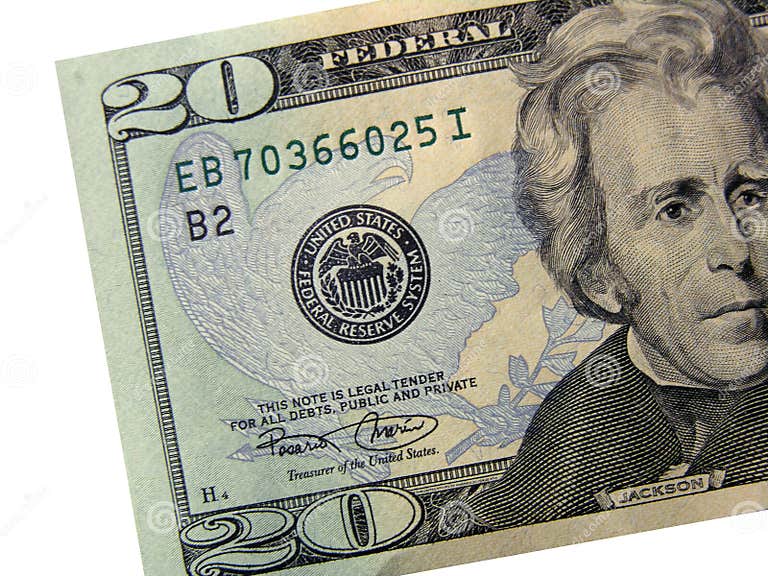 USA $20 Bill stock photo. Image of cash, president, money - 402428