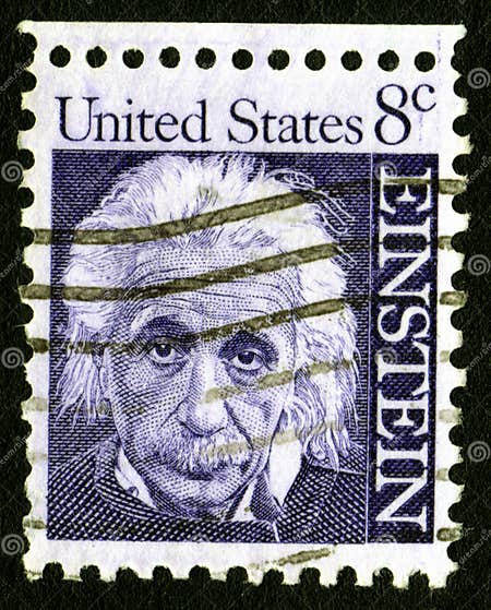 USA 8c Einstein Stamp editorial photography. Image of philately - 3841672