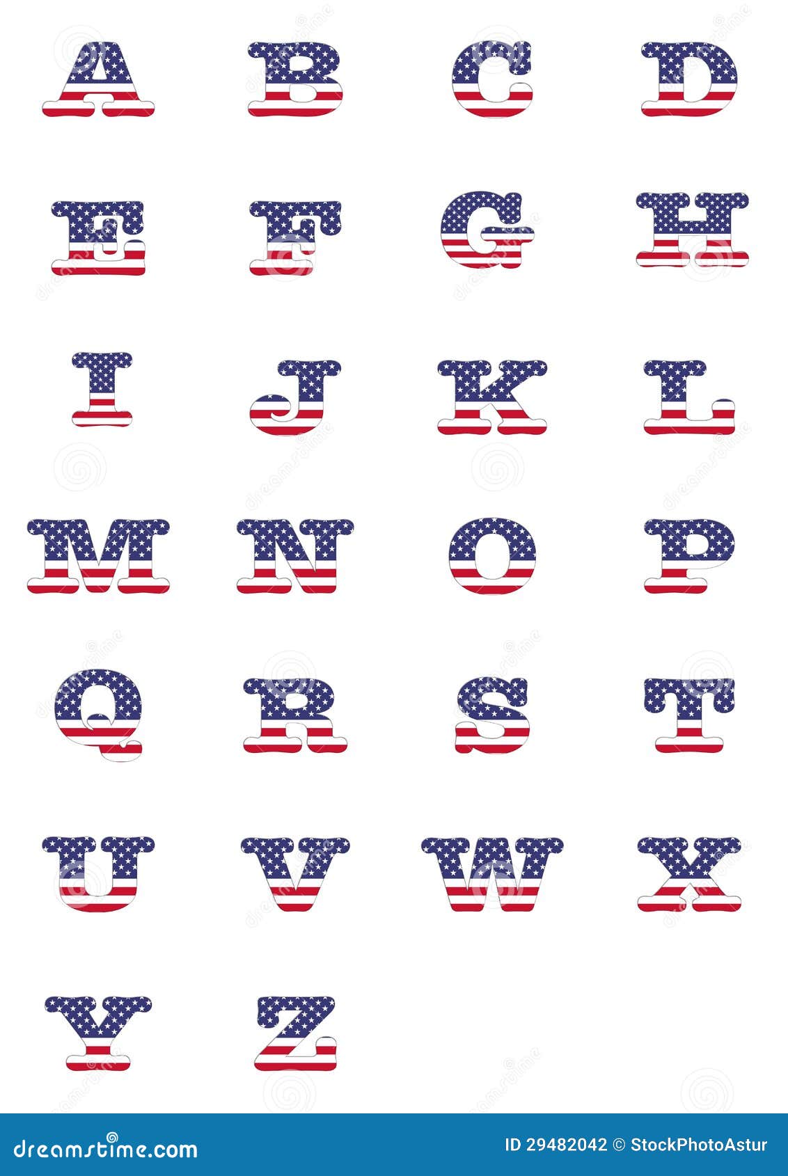 USA Abc. stock illustration. Illustration of america - 29482042