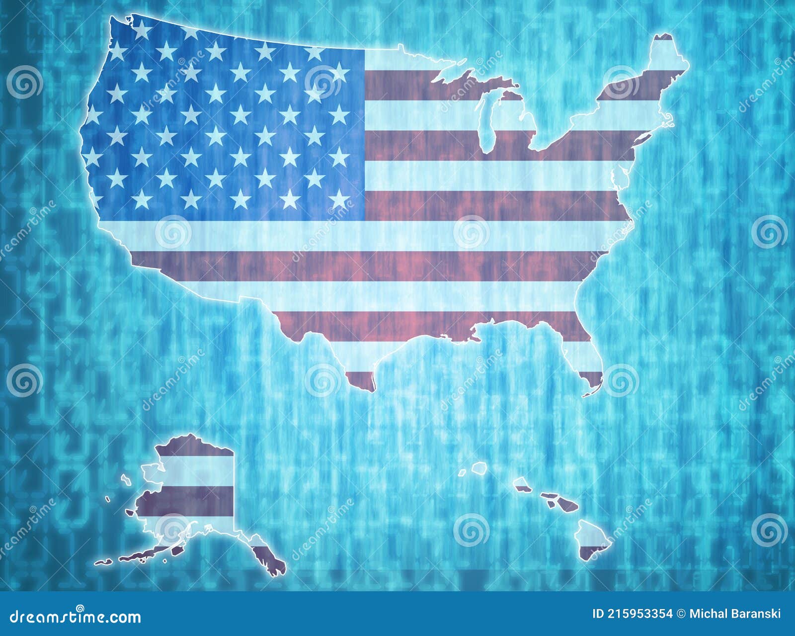 Usa Administrative Divisions Stock Illustration - Illustration of ...