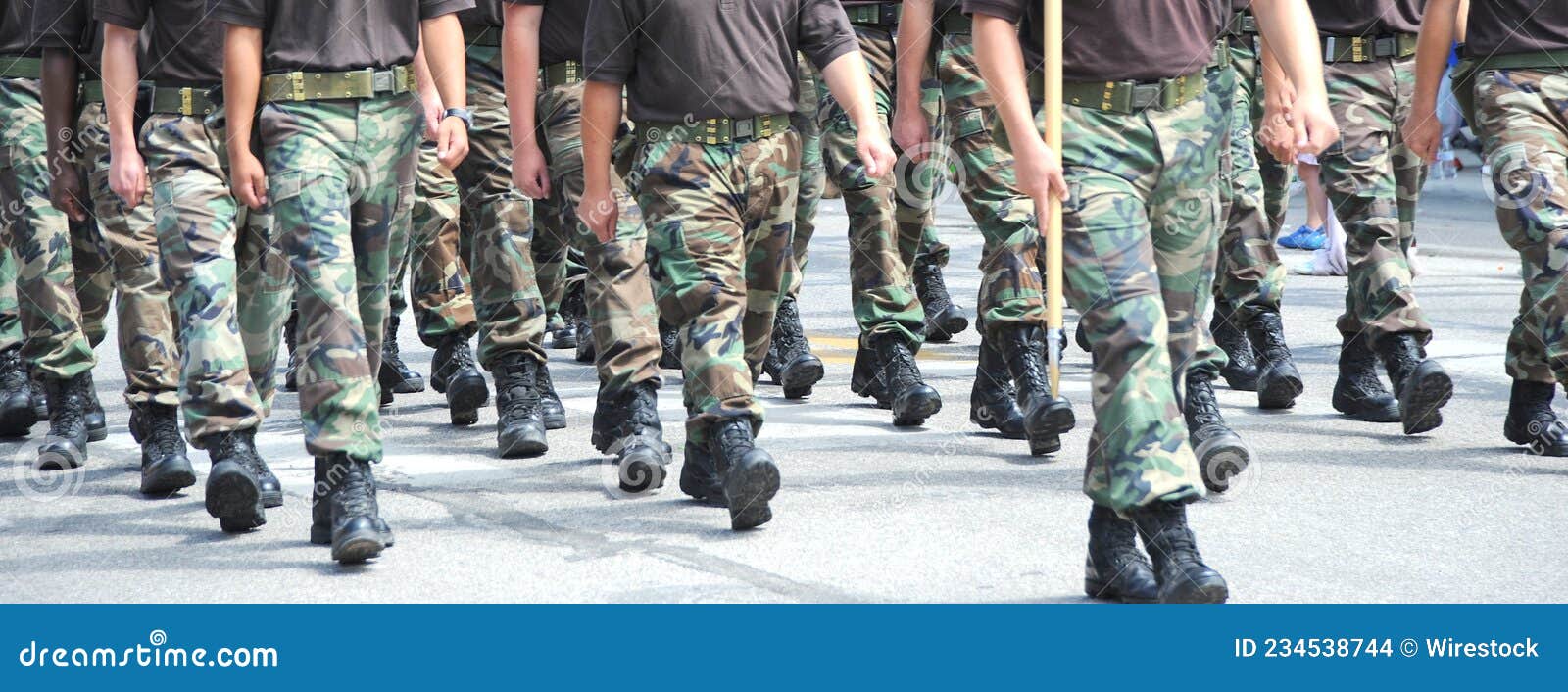 USA Army Marching Band in a Parade Stock Photo - Image of celebration ...