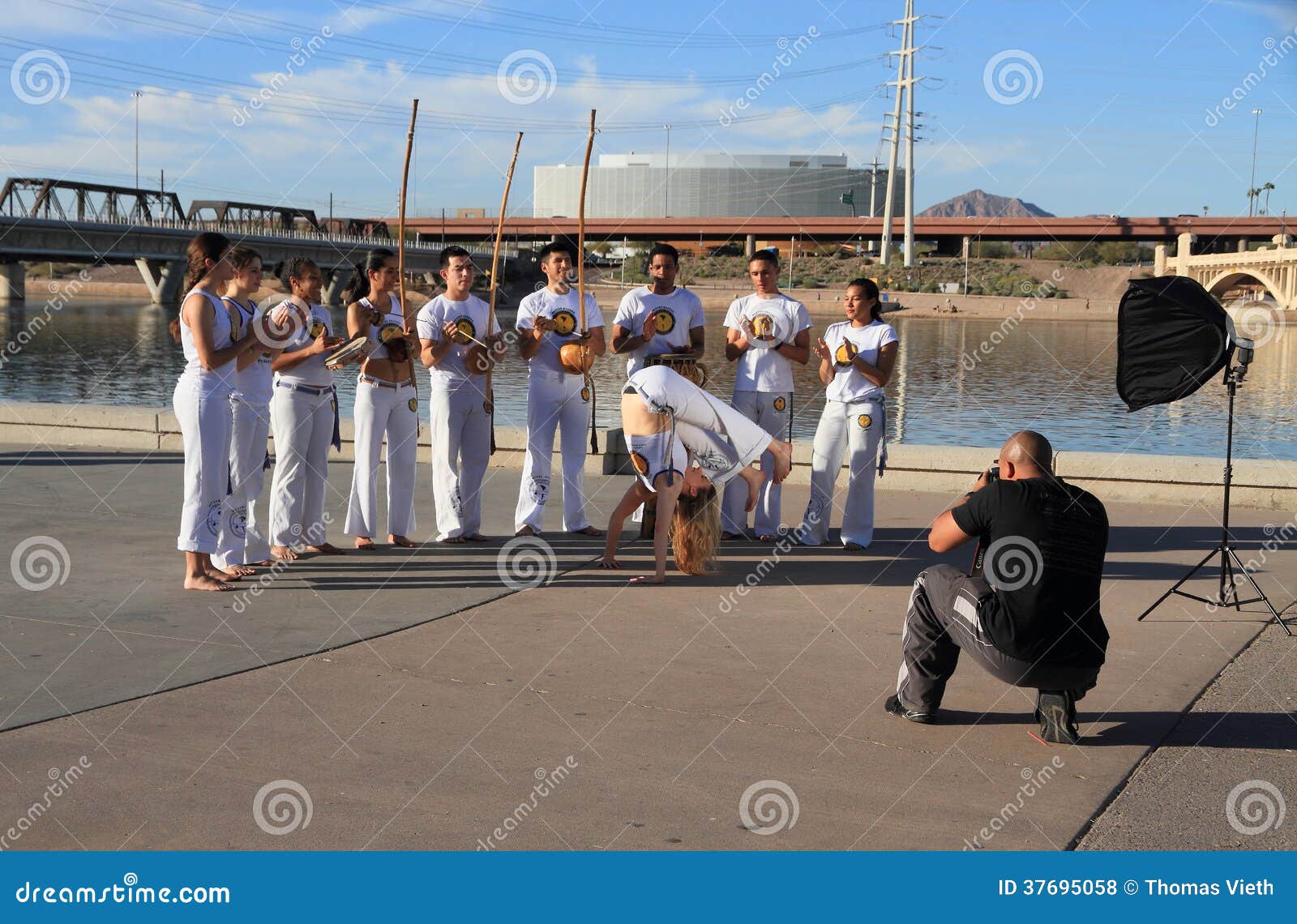 USA, Tempe/Arizona: Capoeira Group - Photo Session Editorial Stock ...