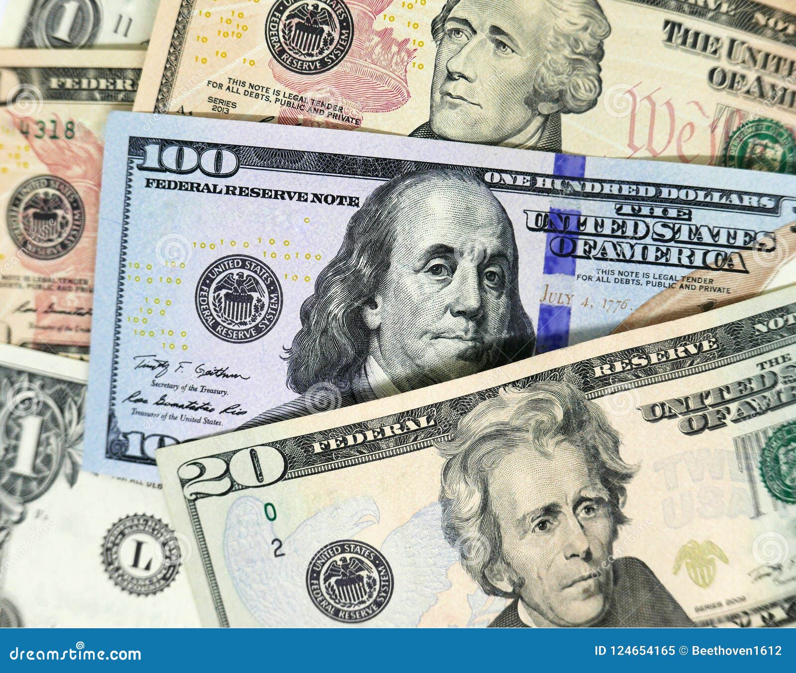 USA Bank notes stock image. Image of america, debt, finance - 124654165