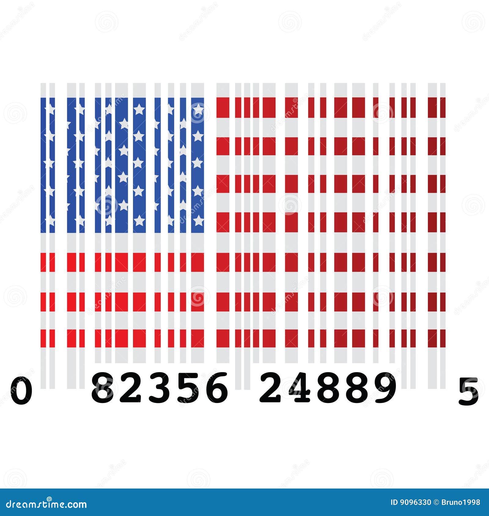 USA bar code stock vector. Illustration of exaggeration - 9096330