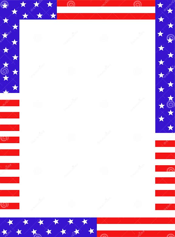 USA border stock vector. Illustration of border, clipart - 8437528