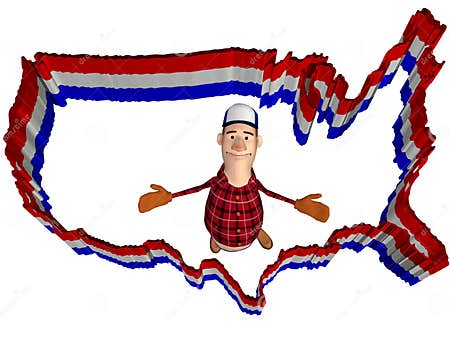 USA Border, and Redneck stock illustration. Illustration of welcome ...
