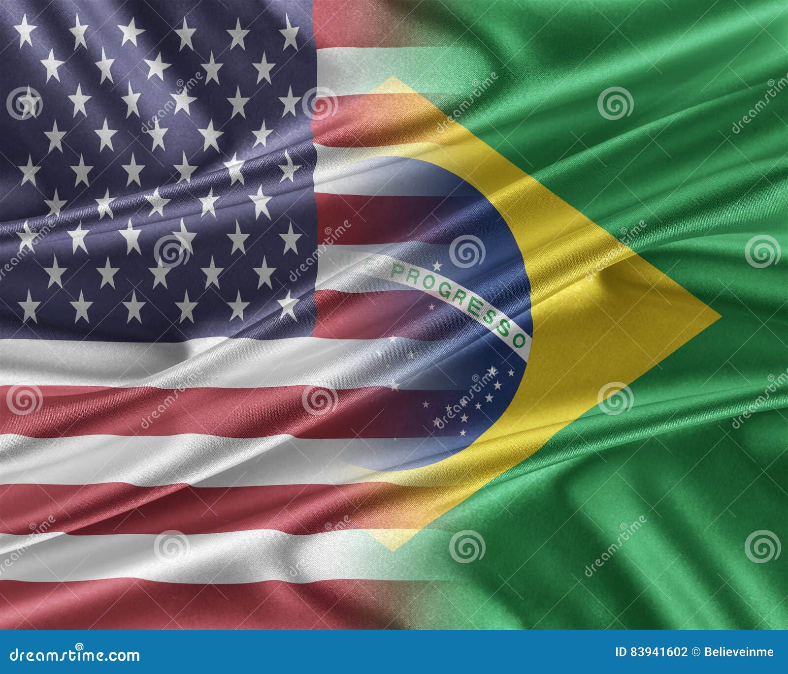 USA and Brazil. stock illustration. Illustration of competition - 83941602