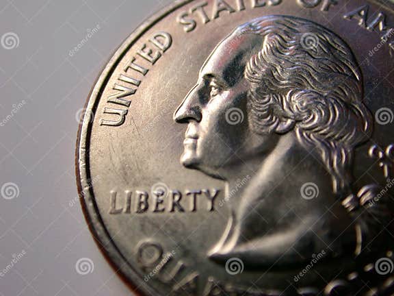 USA Coin Quarter stock photo. Image of call, savings, copper - 45558