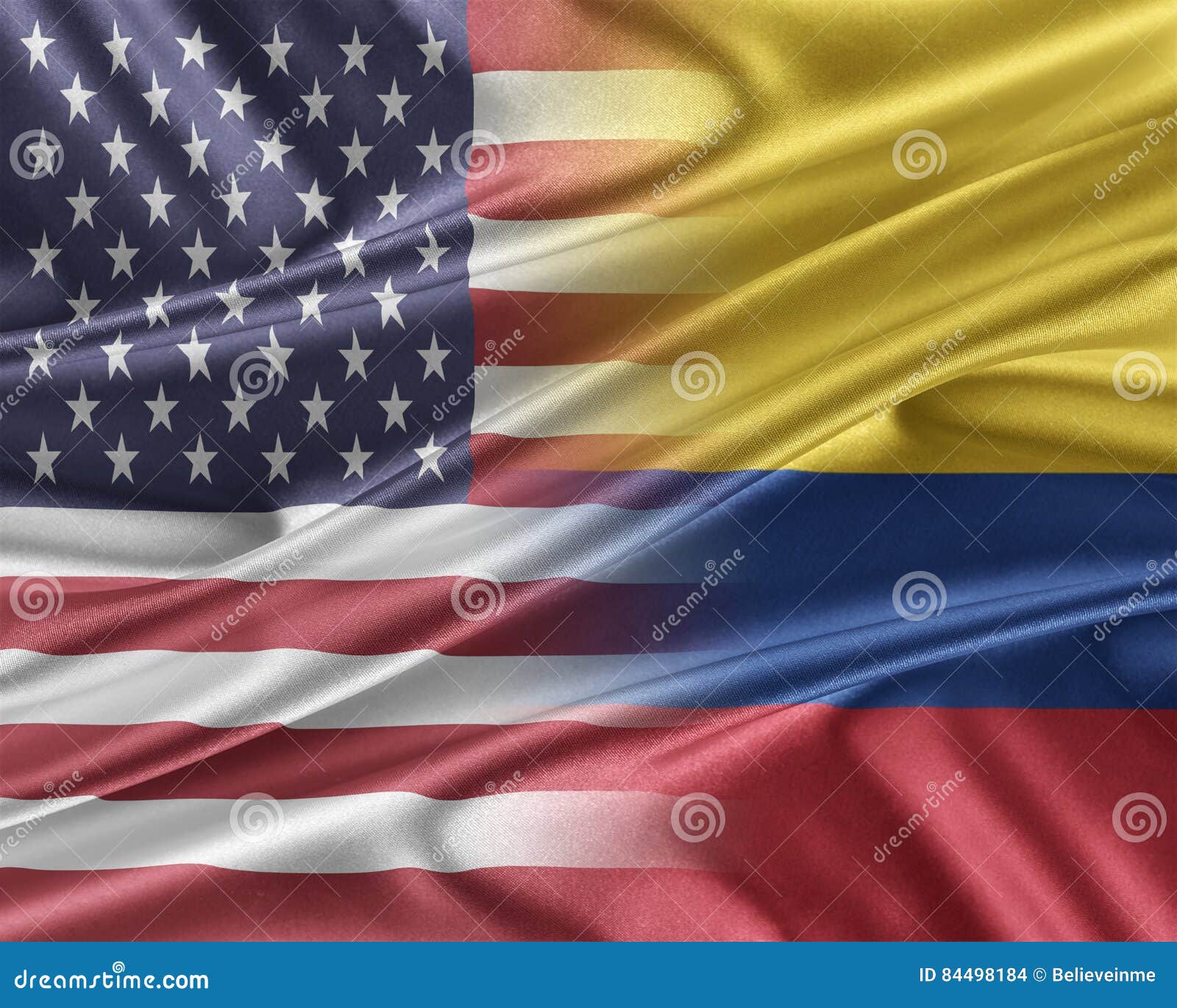 USA and Colombia. stock illustration. Illustration of banner - 84498184