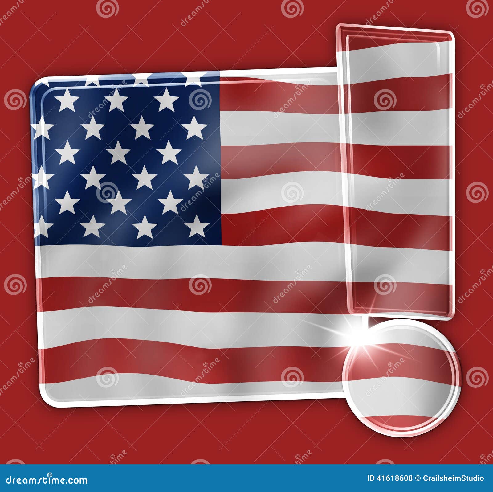 USA Creative Flag Concept stock illustration. Illustration of highlight ...