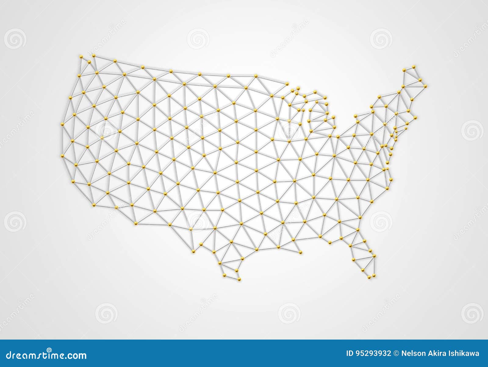 USA 3D stock illustration. Illustration of cutting, shape - 95293932