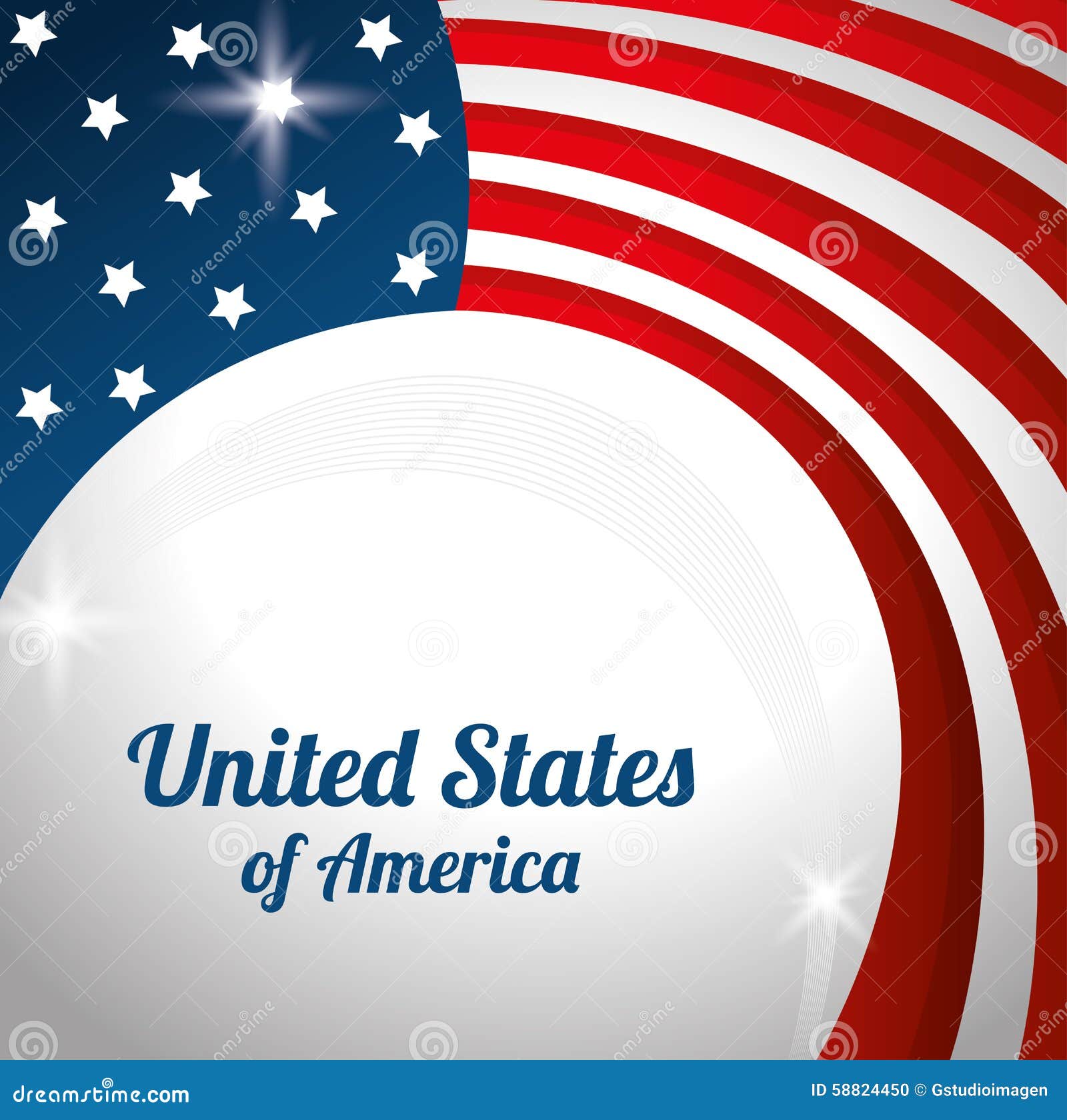 USA design. stock vector. Illustration of tradition, patriot - 58824450