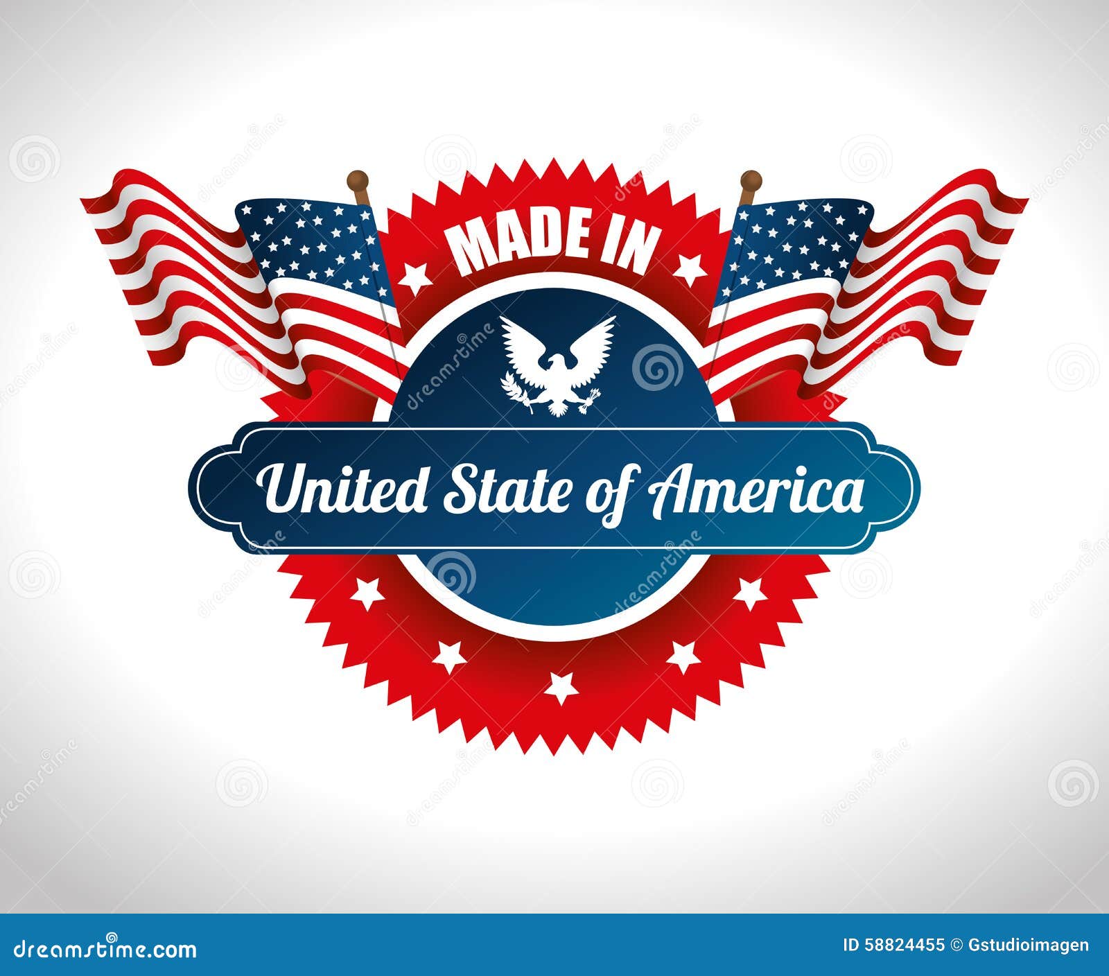 USA design. stock vector. Illustration of nation, sign - 58824455