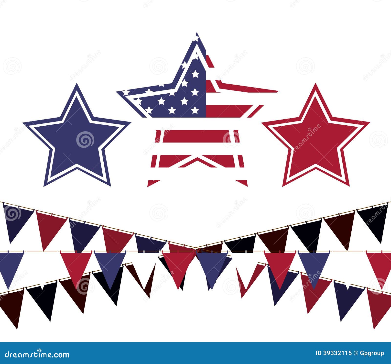 Usa design stock vector. Illustration of patriotic, design - 39332115